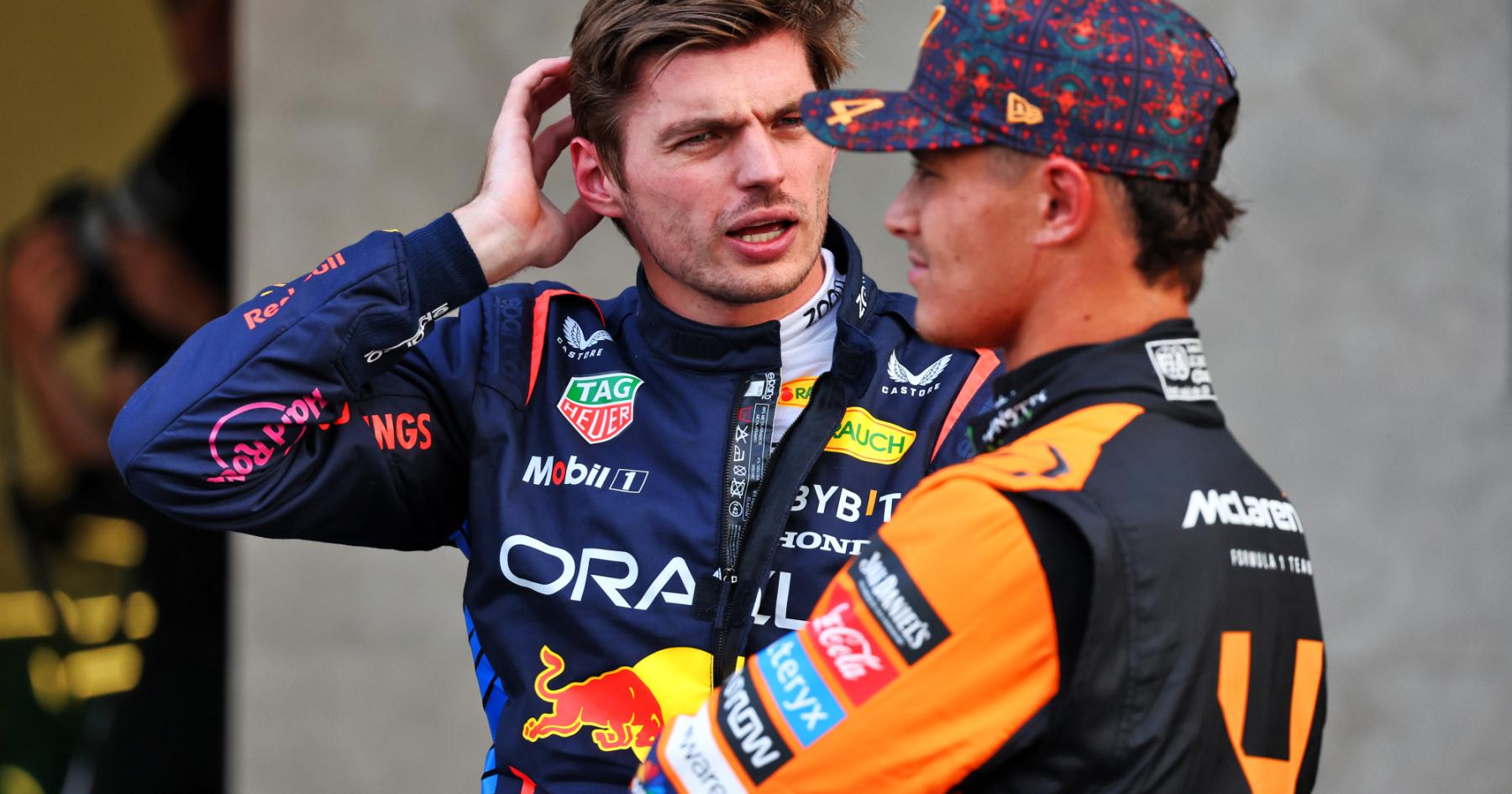 Norris op zijn plek gezet in vergelijking met Verstappen: "Zou achteruit zijn gereden ...