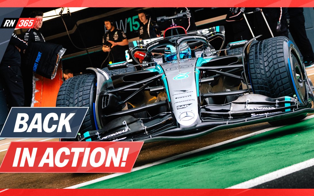 WATCH: Mercedes W15 F1 car makes on-track debut | RacingNews365