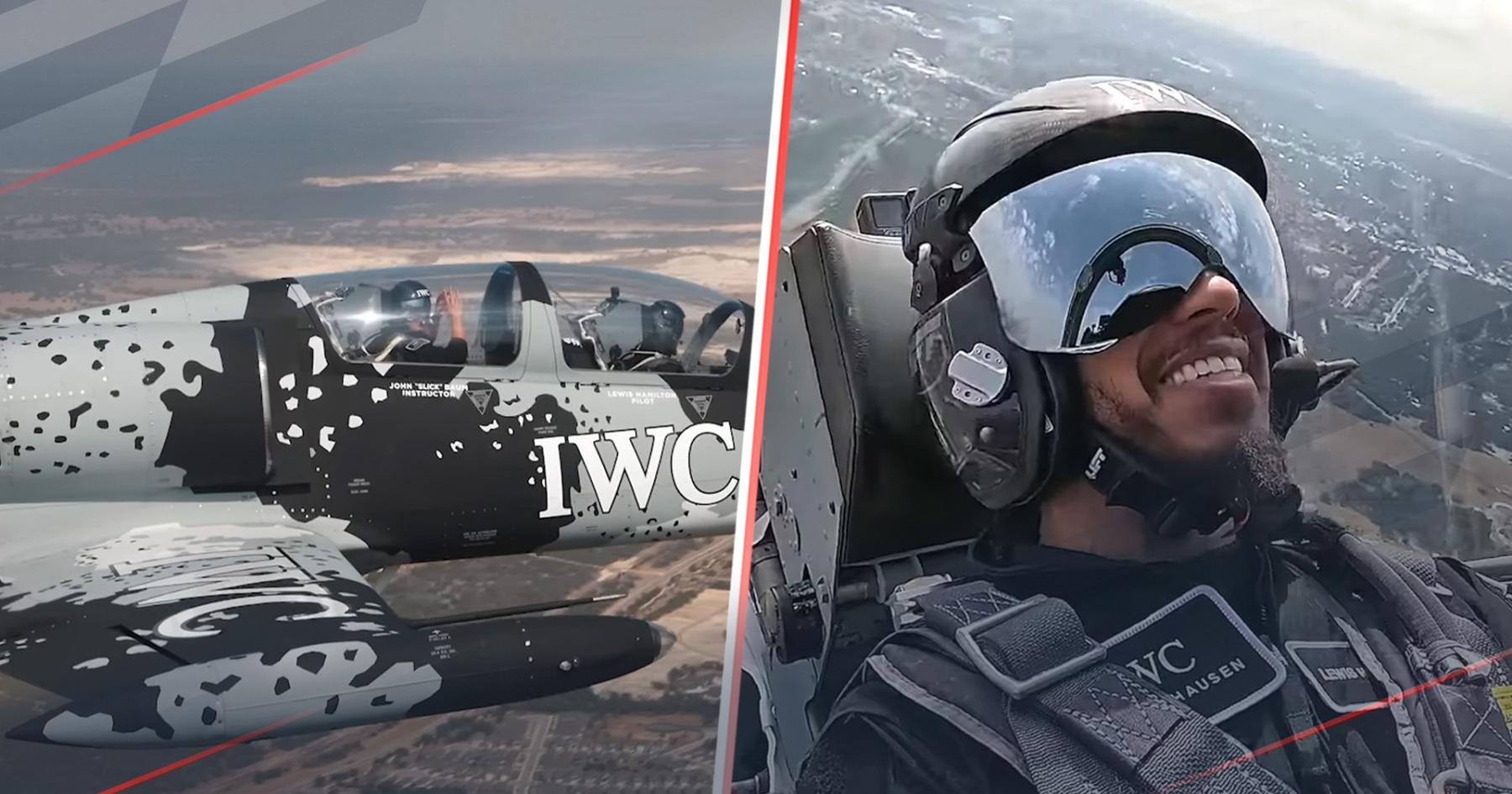 Sensational Hamilton Takes To The Skies In A Fighter Jet! | RacingNews365
