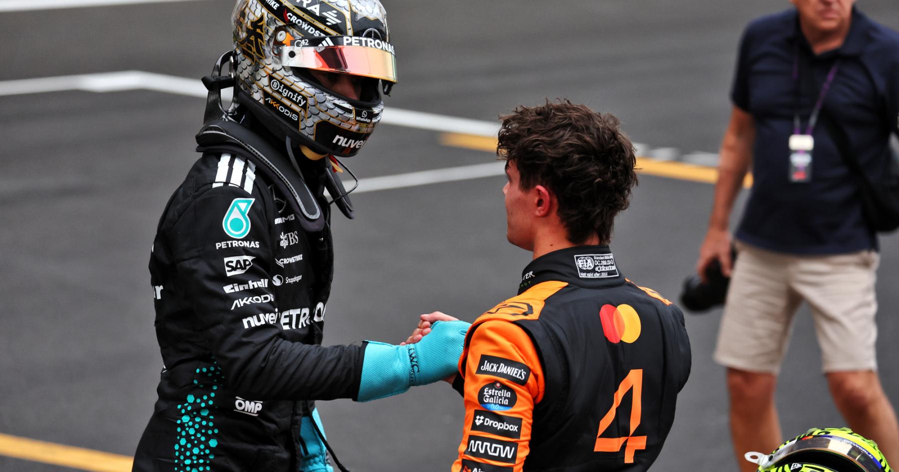 Verbijsterde Norris spreekt Red Bull-claim Russell tegen: "Ik dacht dat hij slimmer was ...