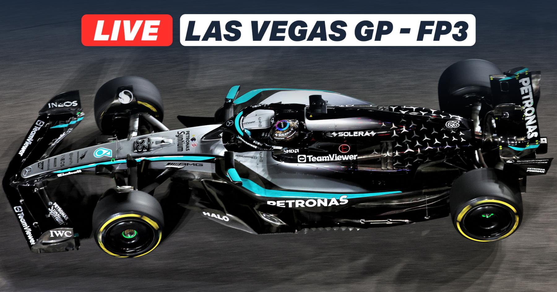 LIVE: Reaction as George Russell tops Las Vegas FP3, McLaren last | RacingNews365