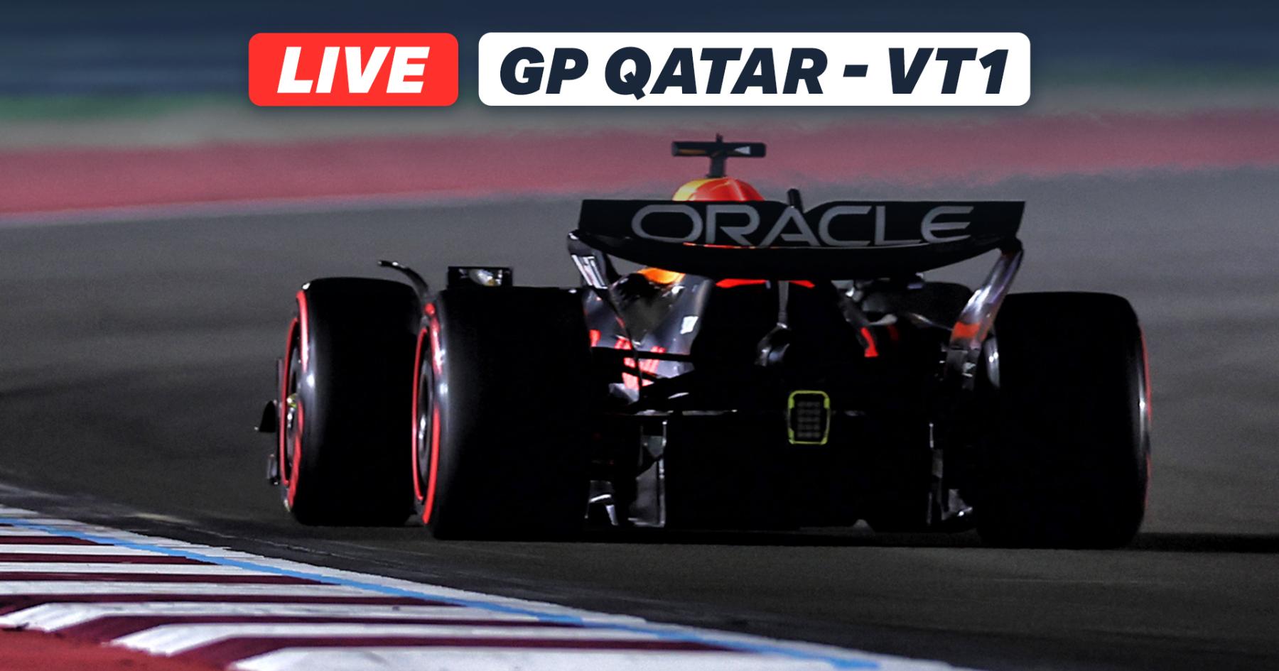 Live reacties na forse achterstand Verstappen in enige training Qatar ...