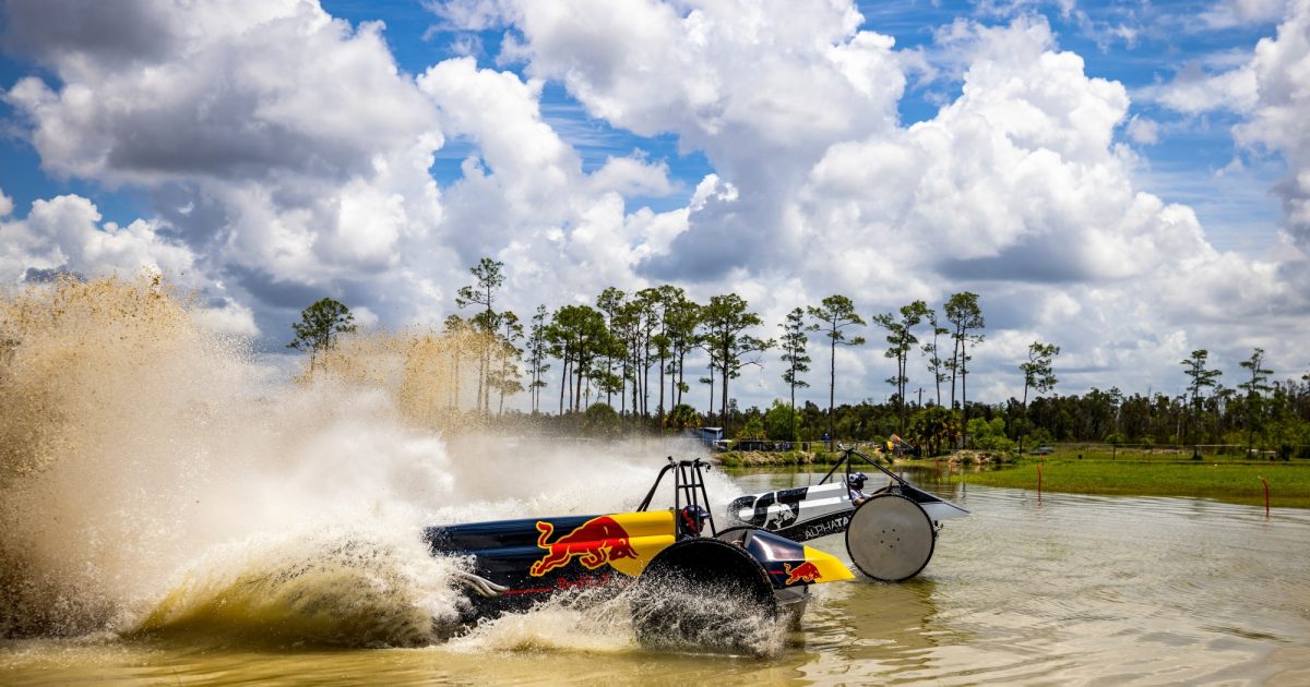 Video: Verstappen and Tsunoda warm up for Miami with swamp racing ...