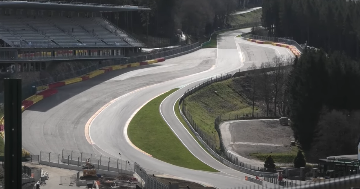 Video: First glimpse of the new-look Spa F1 track after major changes ...