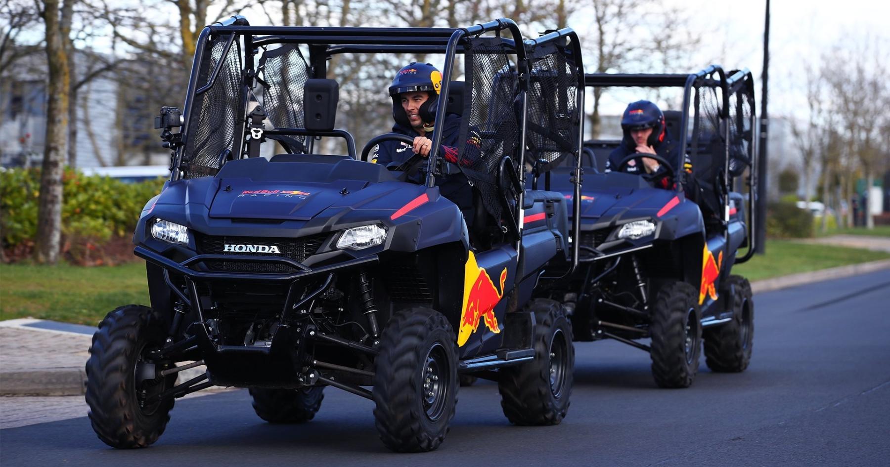 Video: Verstappen and Perez take over Red Bull factory with some help ...