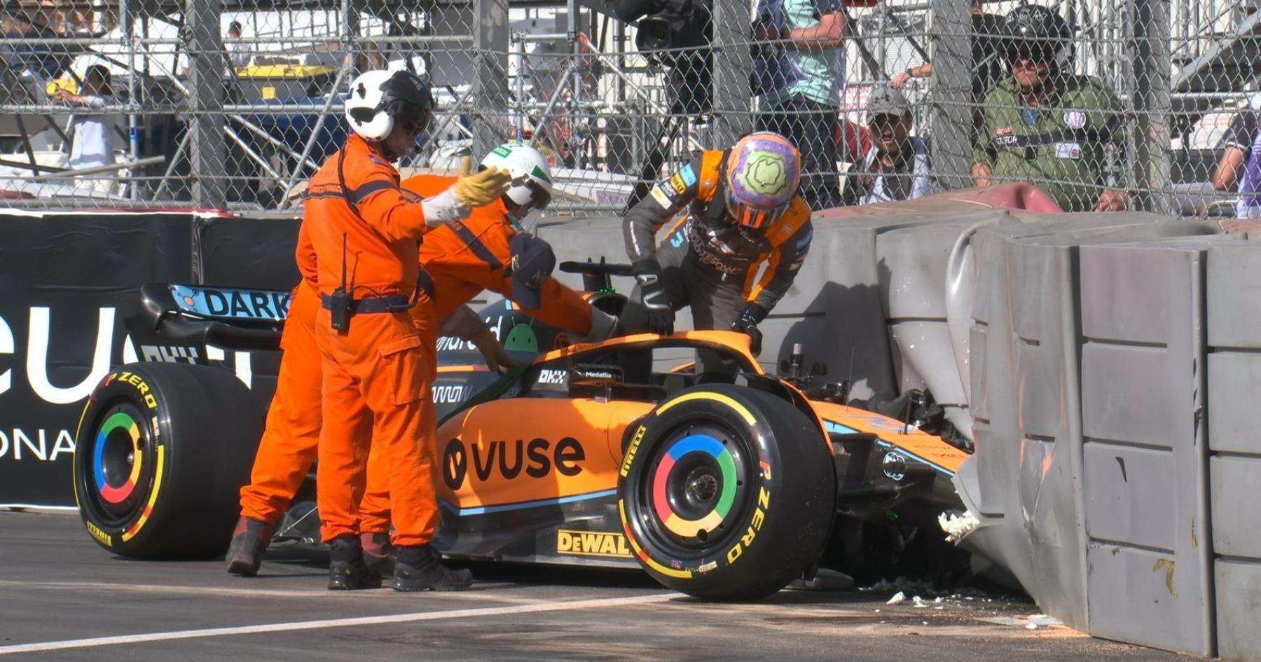 Video: Ricciardo brings out red flag after high-speed Monaco crash ...