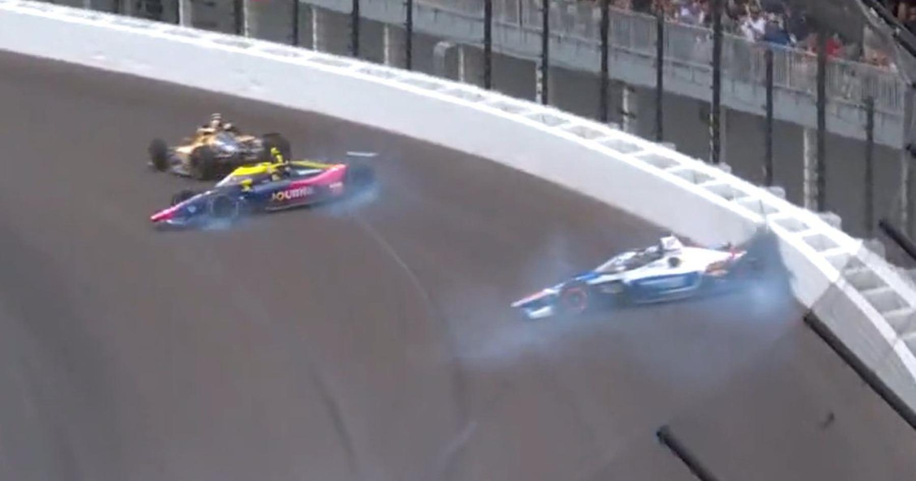 Kyle Larson eliminated from Indy 500 after three-car wreck | RacingNews365