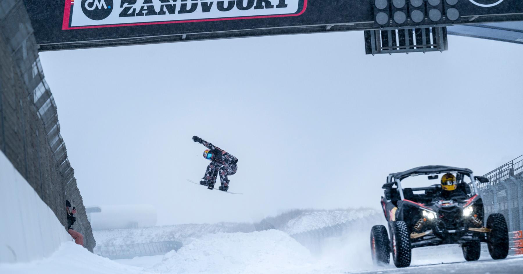 Video: Red Bull stunts at snowy F1 circuit Zandvoort | RacingNews365