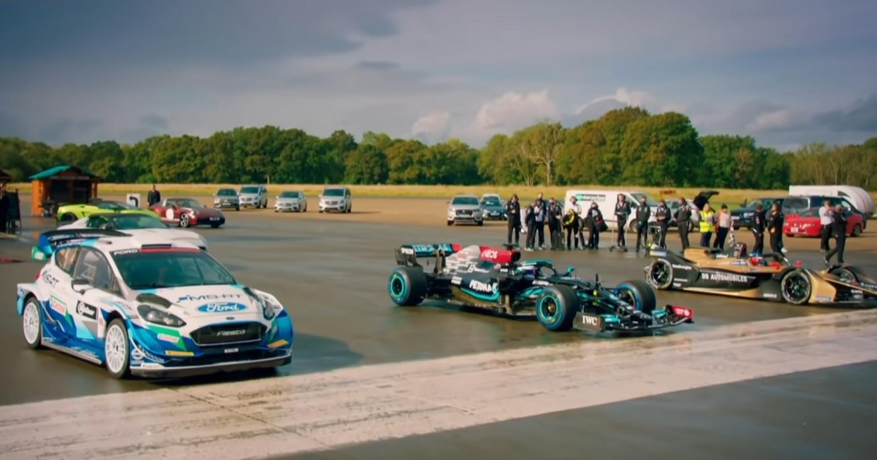 Video: F1, Formula E and WRC cars battle it out in ultimate drag race ...