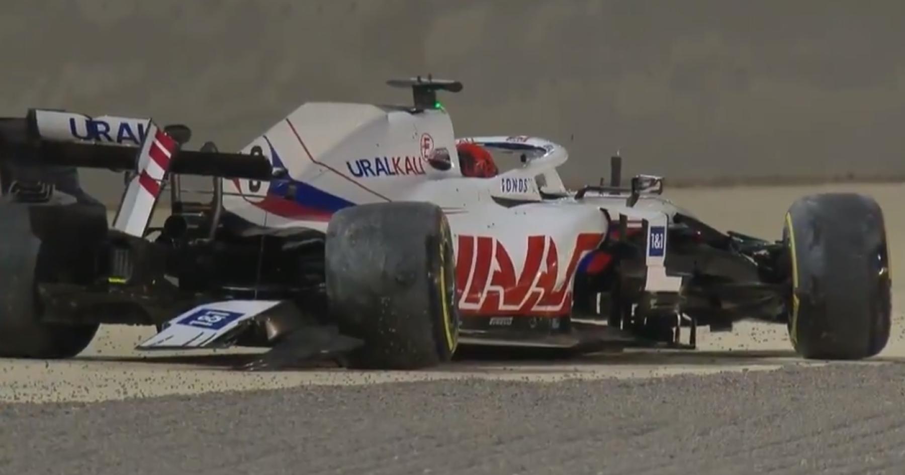 Mazepin's F1 debut ends after crash in Bahrain | RacingNews365