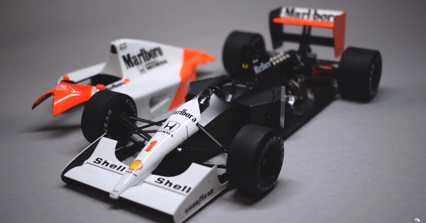 Video: F1 fan builds incredible scale model of Senna's legendary ...
