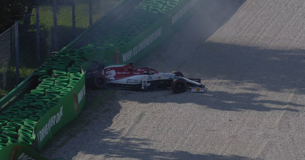 Hakkinen Crash Monza Italy